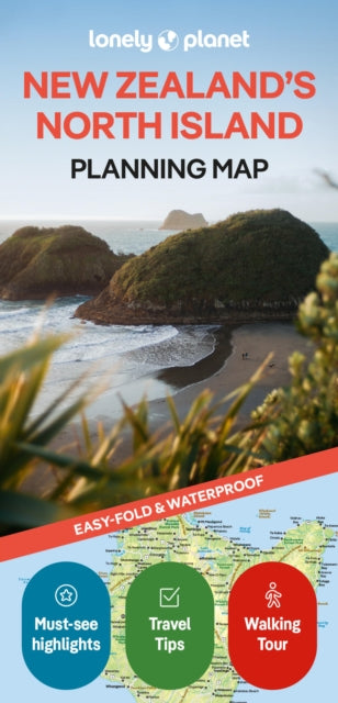 Lonely Planet New Zealand's North Island Planning Map – EMKA