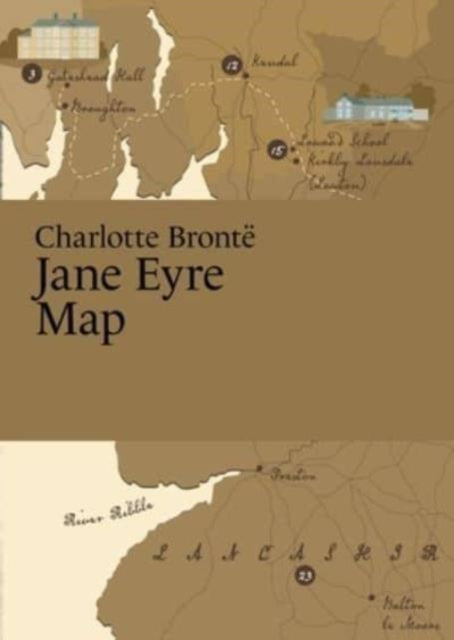 Charlotte Bronte, Jane Eyre Map – EMKA