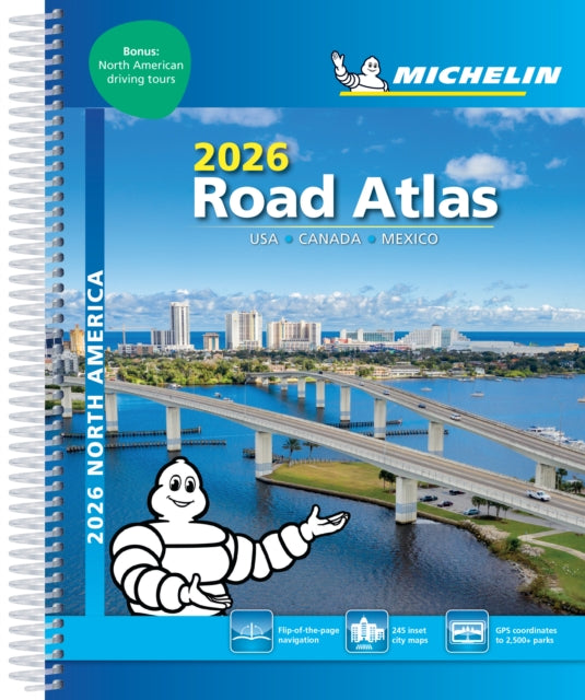 USA Canada Mexico - 2026 Road Atlas (A4-Spiral) – EMKA