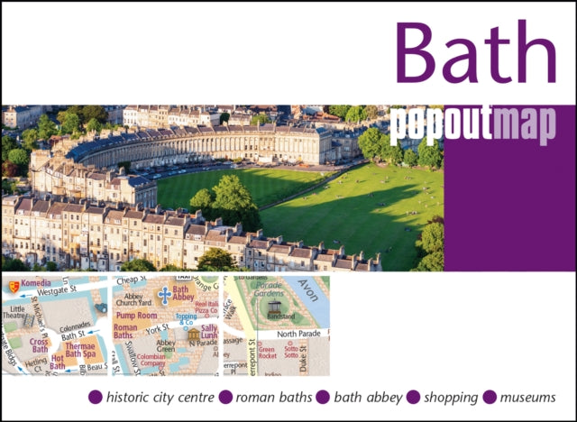 Bath PopOut Map - pocket size, pop up map of Bath city centre – EMKA