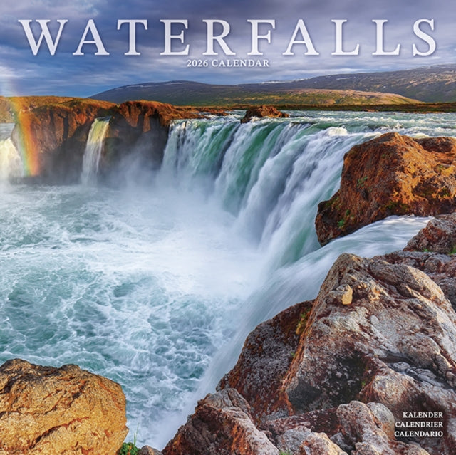 Waterfalls Calendar 2026 Square Scenic Wall Calendar - 16 Month – EMKA