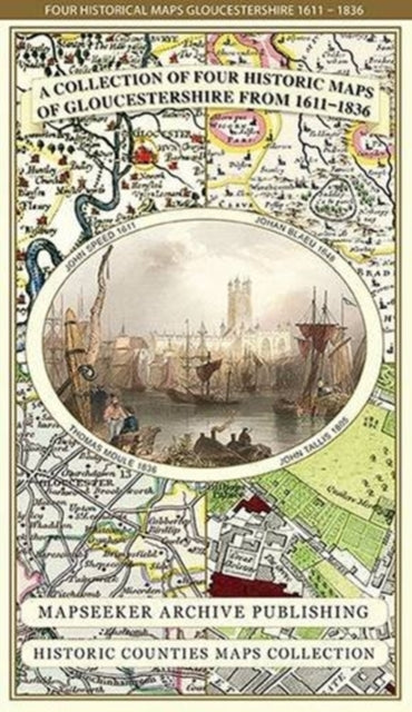 Gloucestershire 1611 - 1836 - Fold Up Map that features a collection o ...